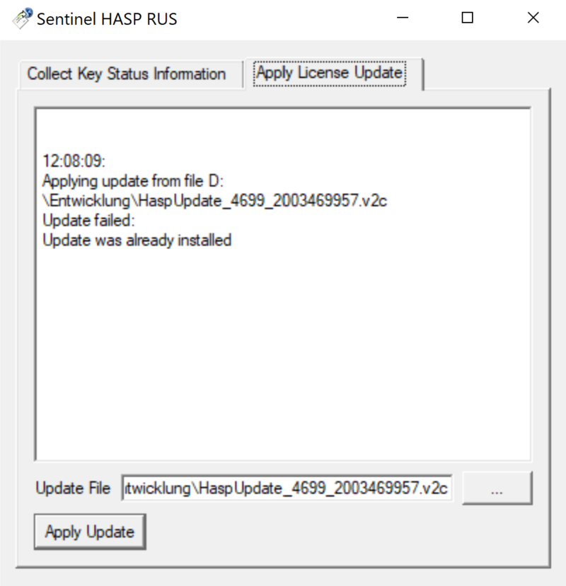 Dongle Update – Dokumentation